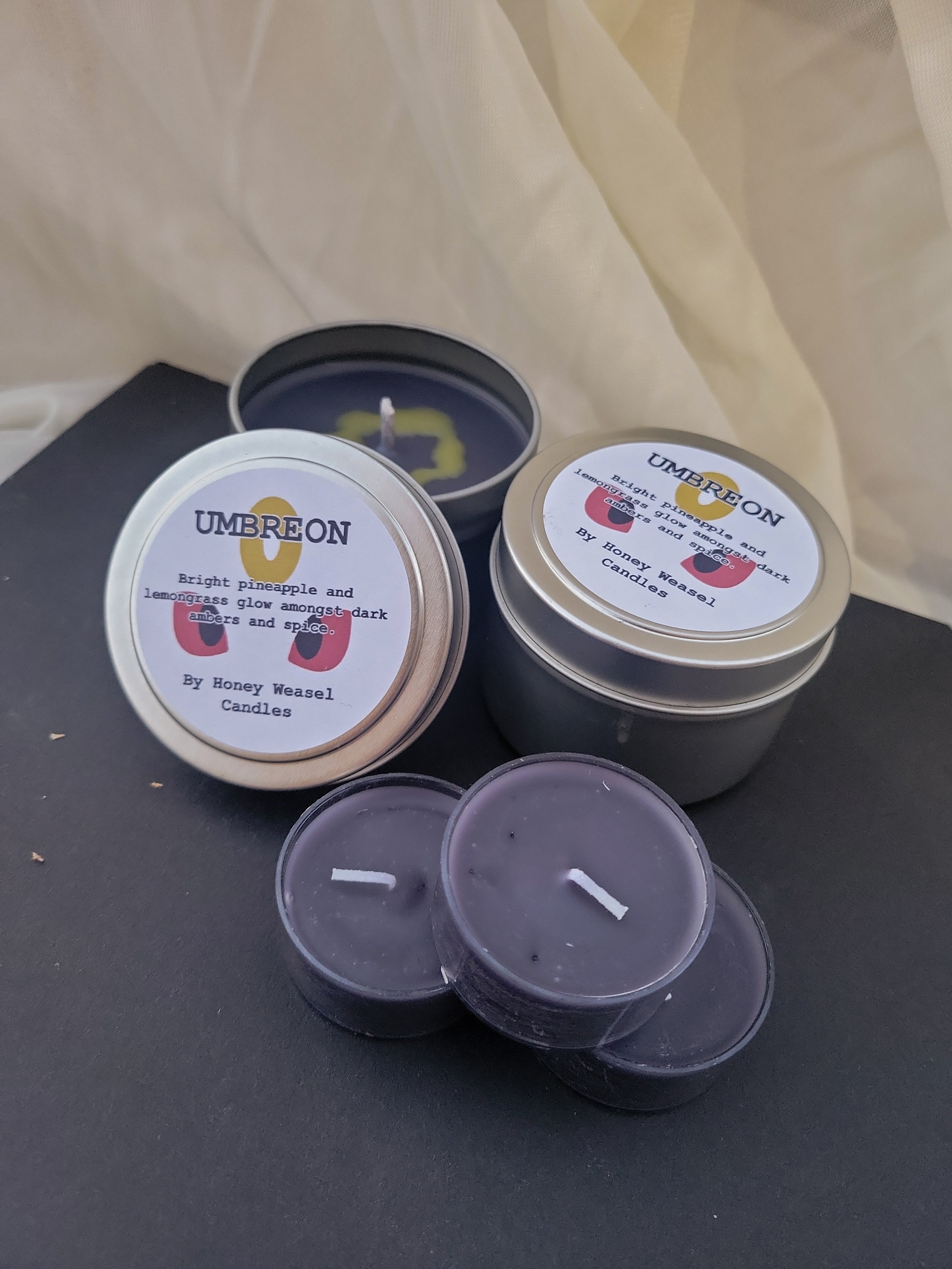 Umbreon Inspired Candle – Honey Weasel Candles